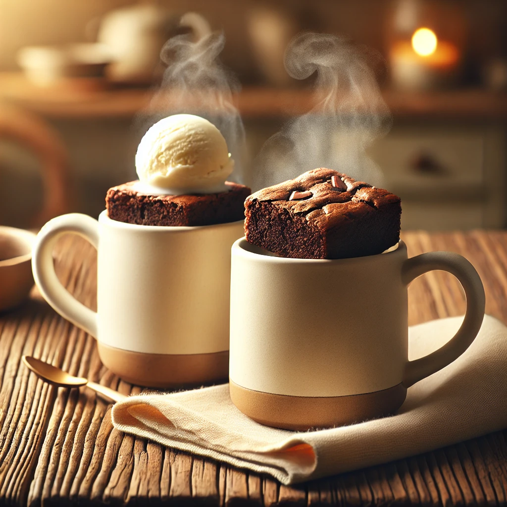 Brownie in a Mug for Two: A Sweet Treat for Special Moments - Recipe for 2